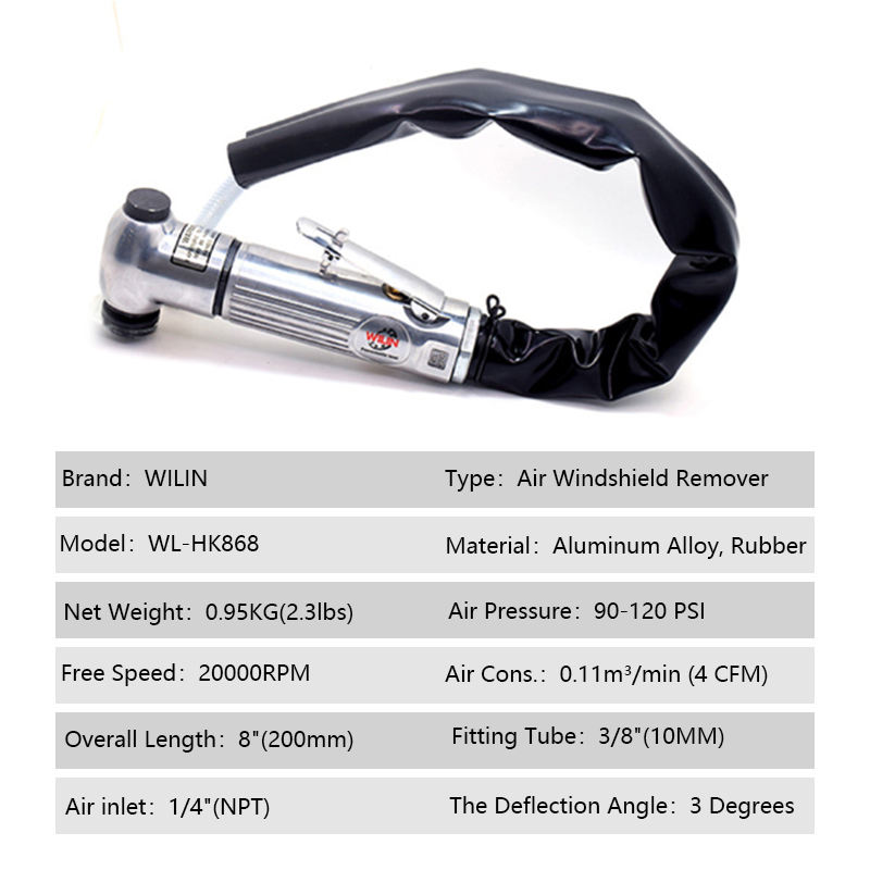 Pneumatic WINDKO Air Windshield Remover - Efficient & Durable