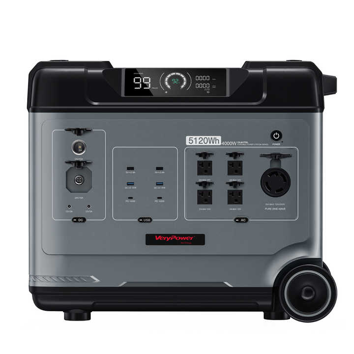 Portable Battery Power Station 5000W 110v 220v Mobile Energy Storage ...
