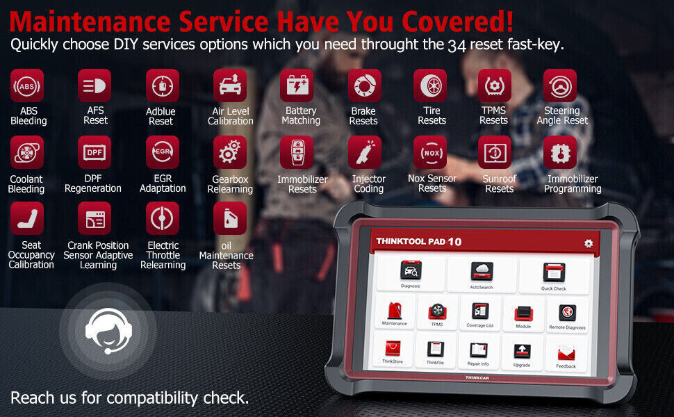 Thinkcar Thinktool Pad 10全系统诊断工具obd2扫描仪在线编码主动测试诊断pk Thinktool Master ...