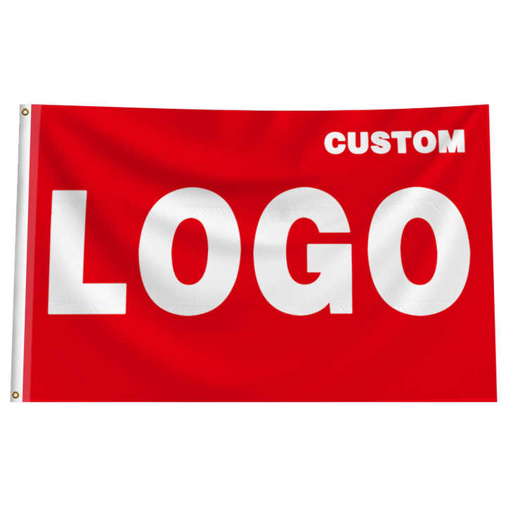 Flags with logo Custom Print Banners Polyester Fabric Custom Flags and ...