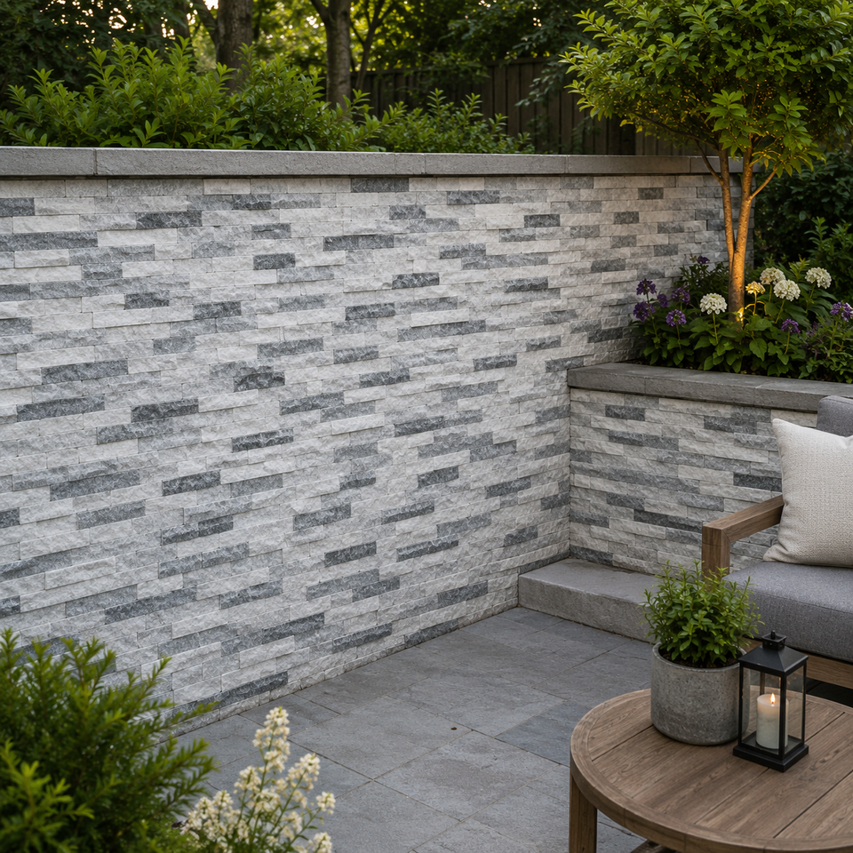 Exterior Wall Cladding Stone Veneer Cloudy Grey Slate Natural Slate ...