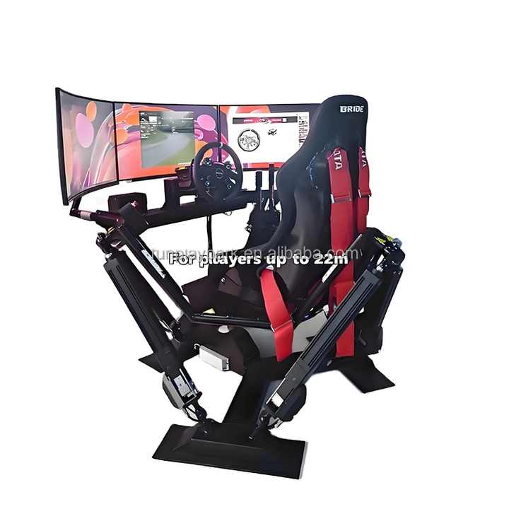 China Factory 6 Dof Racing Simulator Live Screen Motion Amusement Park ...