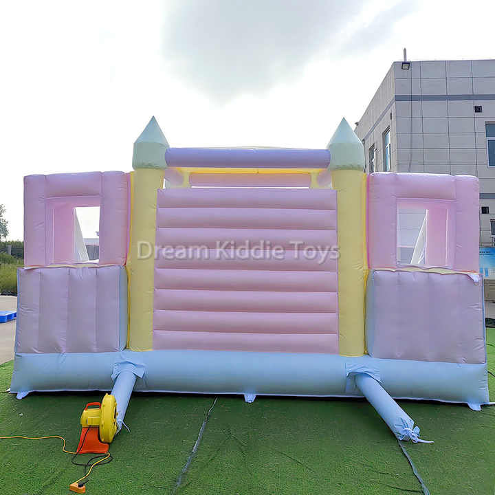Pastel Wedding Bounce House With Ball Pit Pool Jumping Bouncy Castle ...