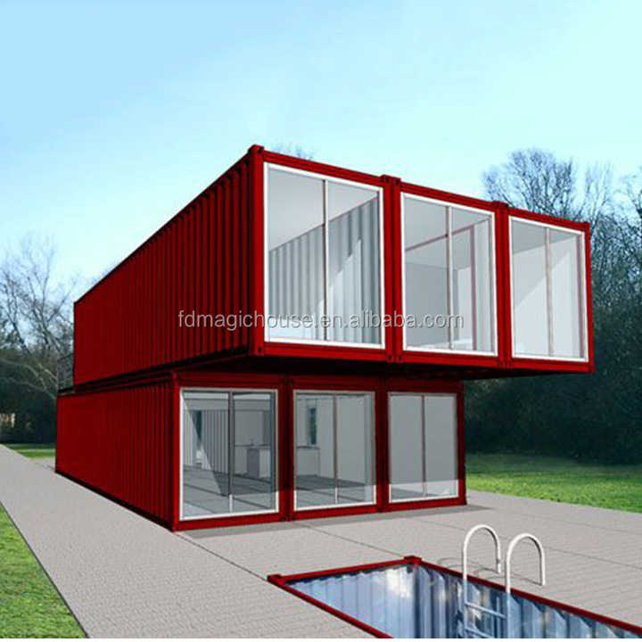 Modern Prefab Pool House Kit with Bathroom & Kitchen - Customizable ...