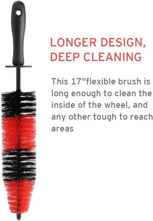 ZhenDa Eco-Friendly PP Bristle Car Tire & Wheel Cleaning Brush with Non ...