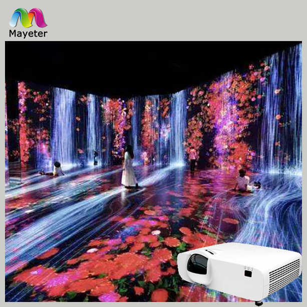 360 Video Room Lighting Show - 3D Video Wall Projection