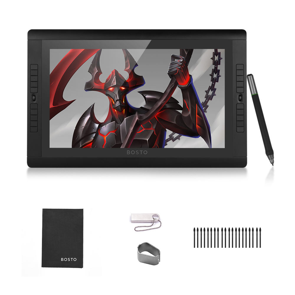 Popular Drawing Tablet BOSTO New Pen Display with Shortcut Key ...