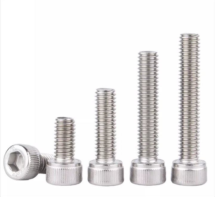 Knurl Hexagon Hex Socket Cap Head Screw M1.4 M1.6 M2 M2.5 M3 M4 M5 M6 M6-0.75 M8 M10-M26 ...