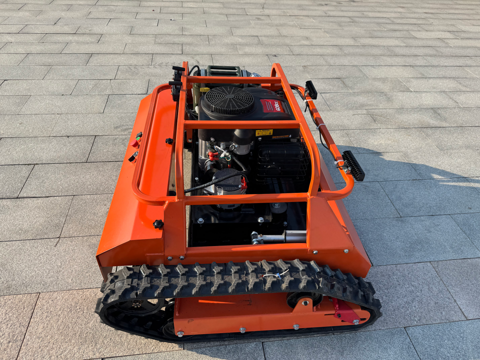 Triangular Crawler Tracks High Power Remote Control Lawn Mower Grass ...