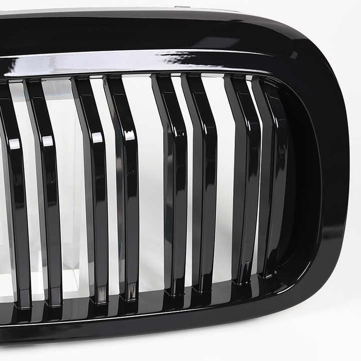 Double Slats Gloss Glossy Black Grills 2 Pcs G30 Lci Kidney Grille G30 ...