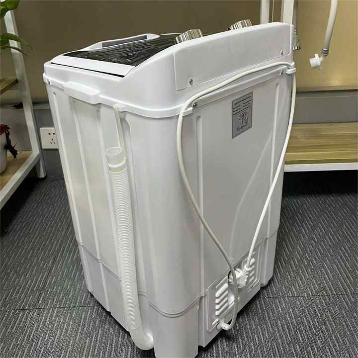 Plastic 220v 7kg Single Barrel Small Semi-automatic Washing Machine for ...