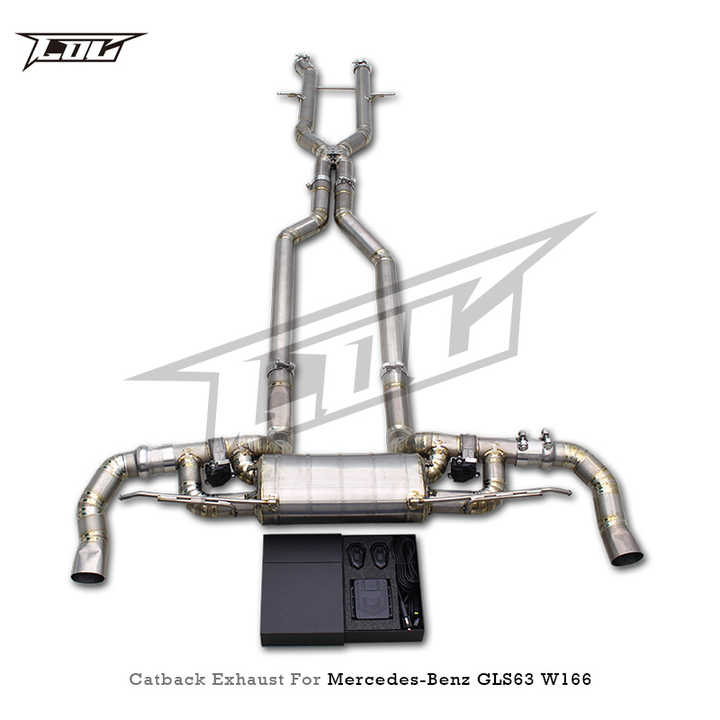 Custom Valvetronic Exhaust for Mercedes-Benz GLS63 AMG W166 5.5T 2015 ...