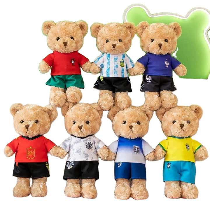 Factory Wholesale Custom 14 Inch Football Soccer Jersey Teddy Bear ...