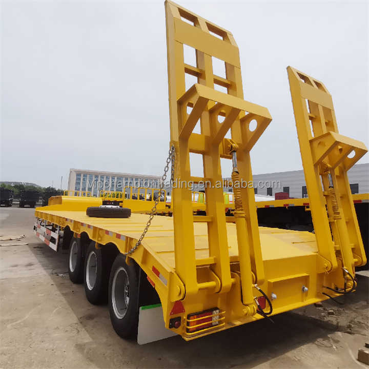 40ft New Steel Lowbed Semi-Trailer for Mechanical Construction Lowboy ...