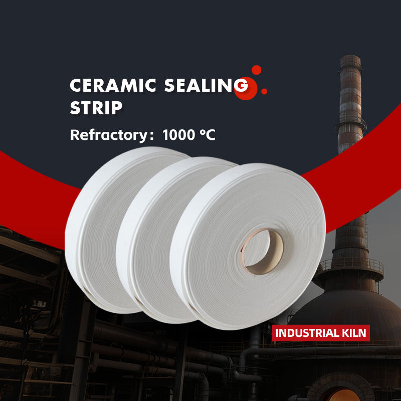 Customizable 1000℃ High Temperature Resistance Ceramic Sealing Strip ...