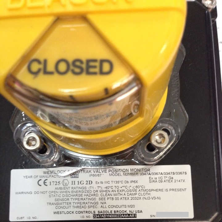 WESTLOCK Valves Positioners 3347ABYNOCS22FAN-AR1