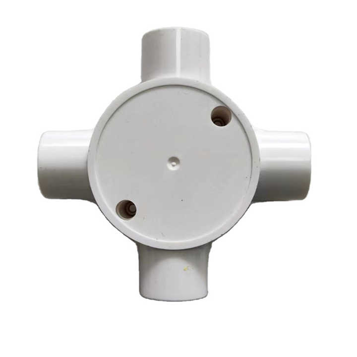 Electrical 20mm 25MM PVC Conduit Circular 4 Way Junction Box
