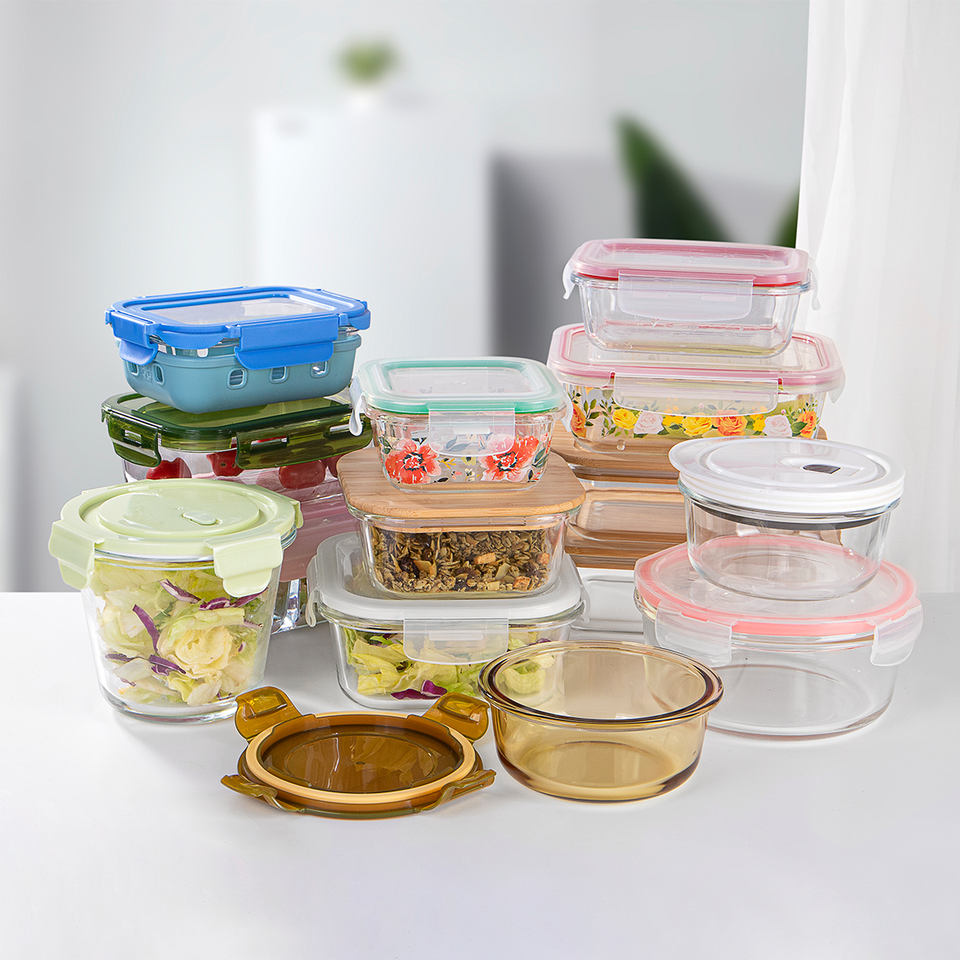 Microwavable Glass Meal Prep Lunch Boxes - Durable & Versatile
