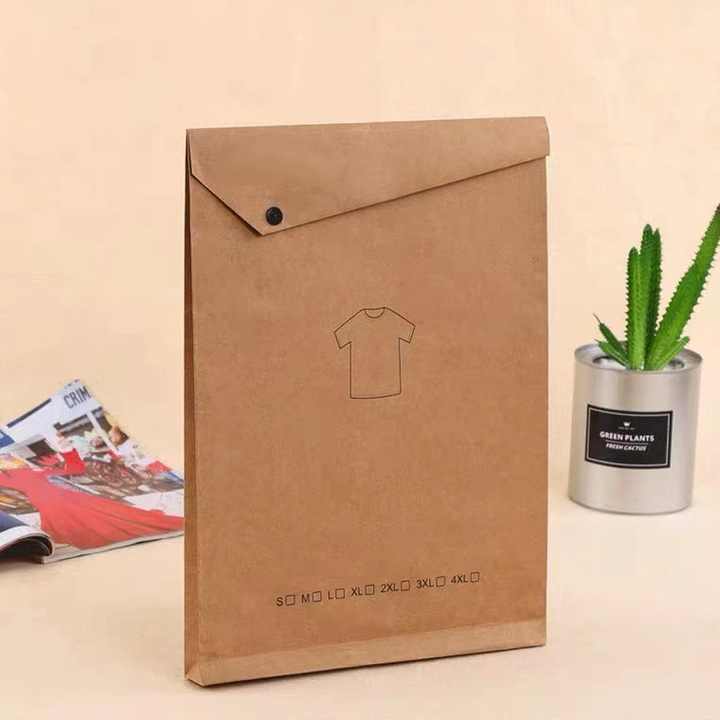 Eco Friendly Kraft Paper T-Shirt Box | Custom Logo Packaging Solutions ...