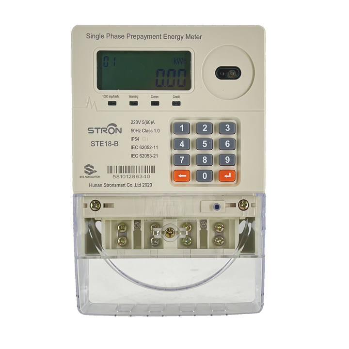 IP54 Intelligent Multi Tariff Prepaid Energy Meter with Vending Software