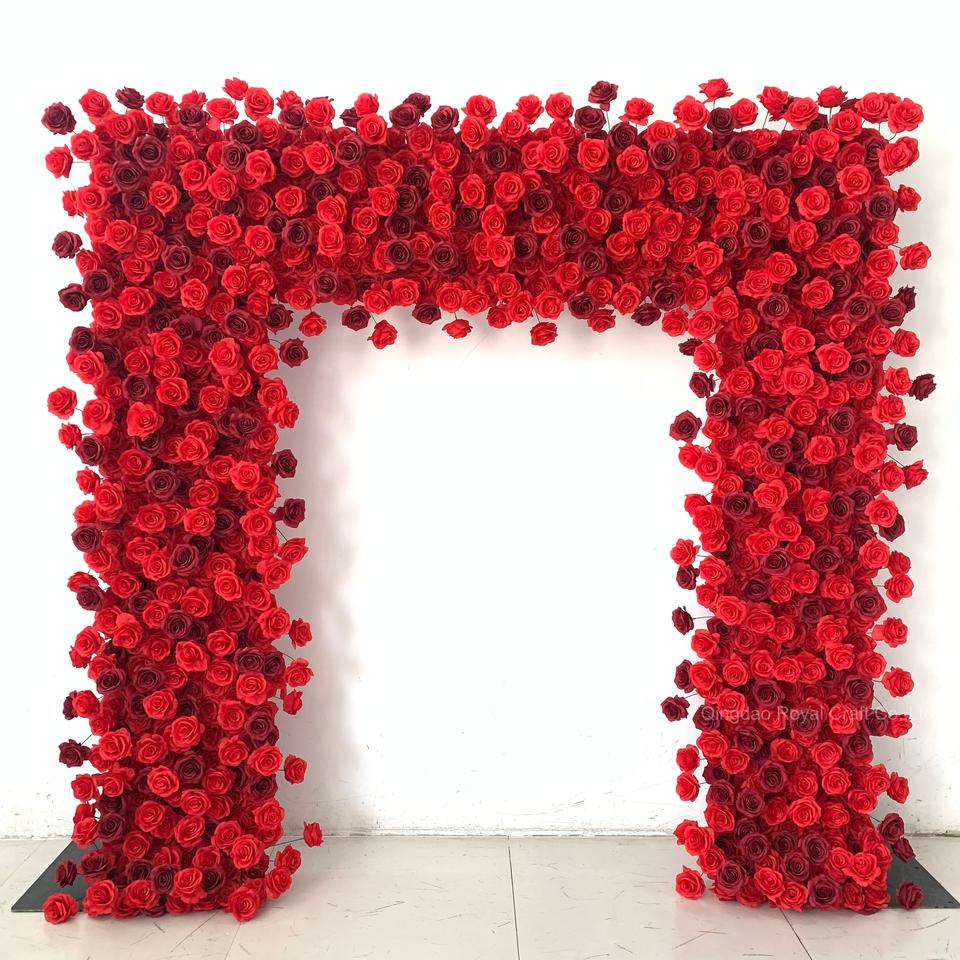 Artificial Flower Wedding Flower Arch Backdrop for Wedding Stage Event ...
