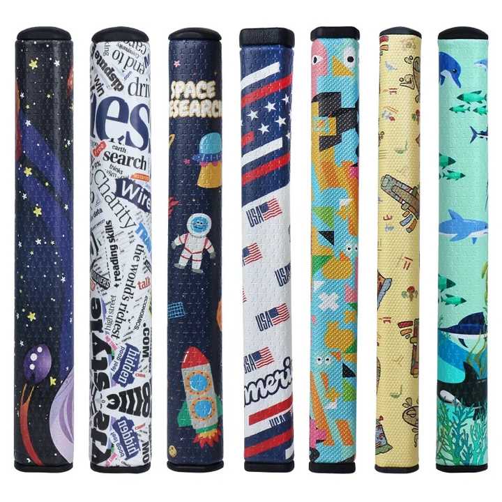 Custom Logo Design Light Weight EVA PU Leather Putter Grip