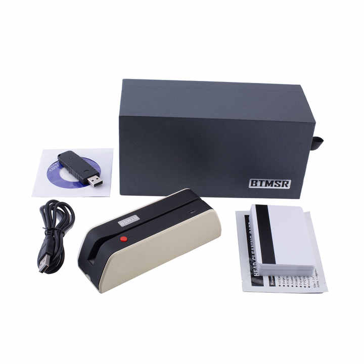 Rechargeable USB Magnetic Stripe Card Reader & Writer with 3 Tracks