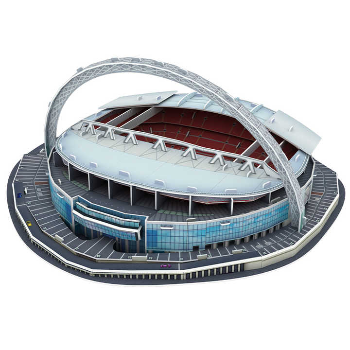3D Realistic Football Stadium DIY Assembly Kit Durable Cardboard ...