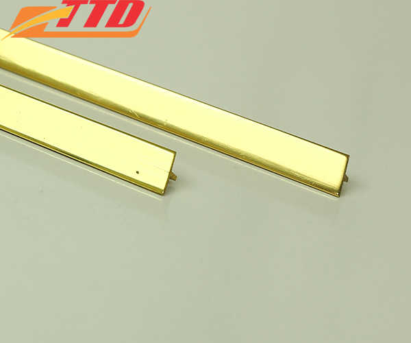 T Shape Tile Trim Brass Tile Edging Strip For Wall Edges Decoration OEM ...