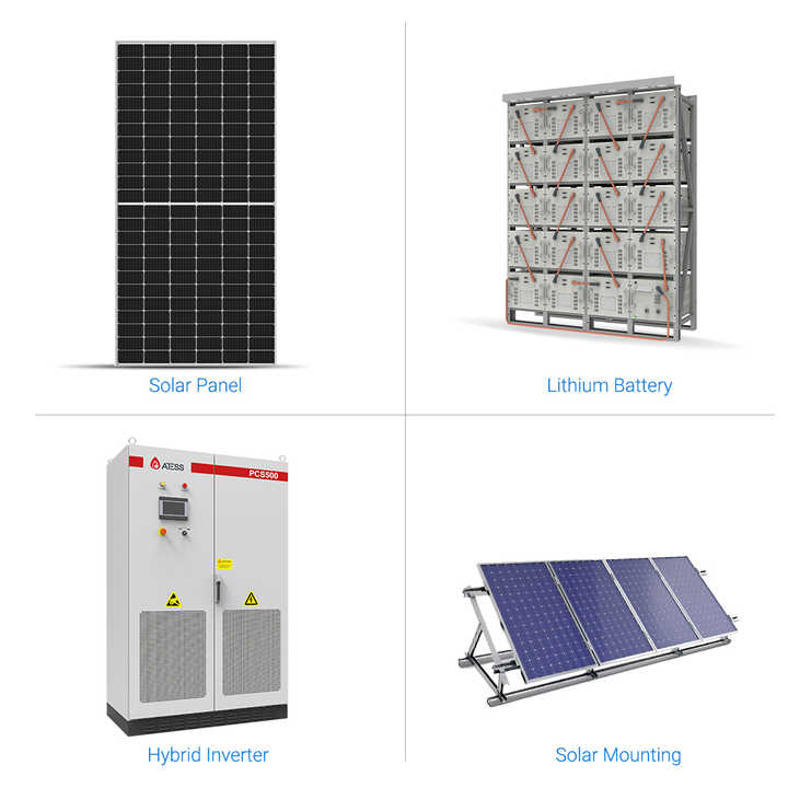 Industrial Commercial Complete Solar Set 30Kw 50Kw 100Kw 150Kw 200Kw Off on Grid Solar Power ...