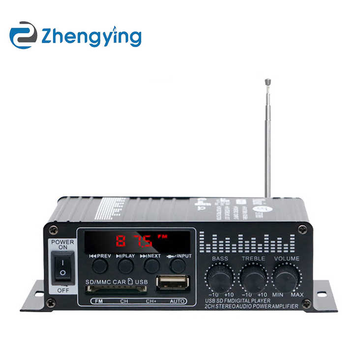 Universal 12V Stereo Amplifier for Car and Home - 2 Channel Audio Power ...