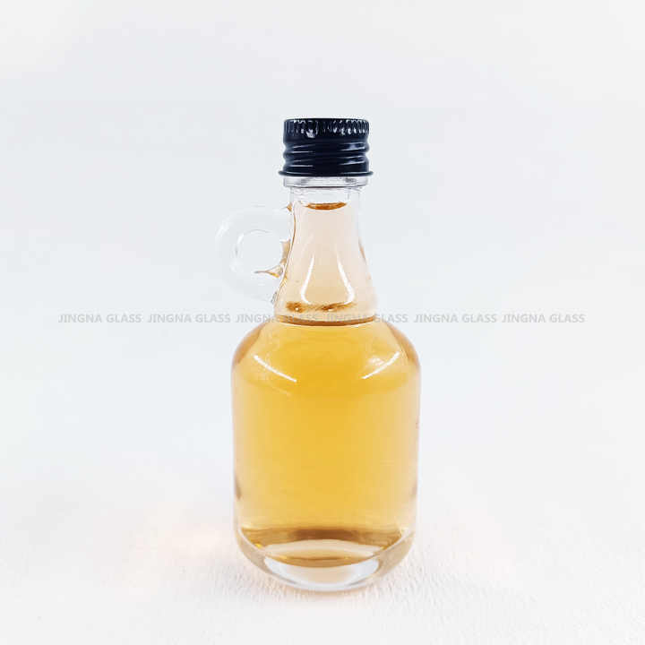 50ml Screw-Top Glass Mini Liquor Bottle Compact Portable Sealed Leak ...