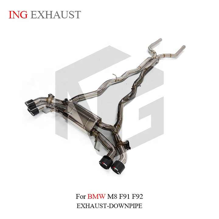 ING M8 Exhaust for BMW M8 F91 F92 Stainless Steel Catback Exhaust Pipe ...