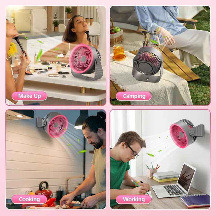 Quiet Portable Desktop Fans - Perfect for Home & Office