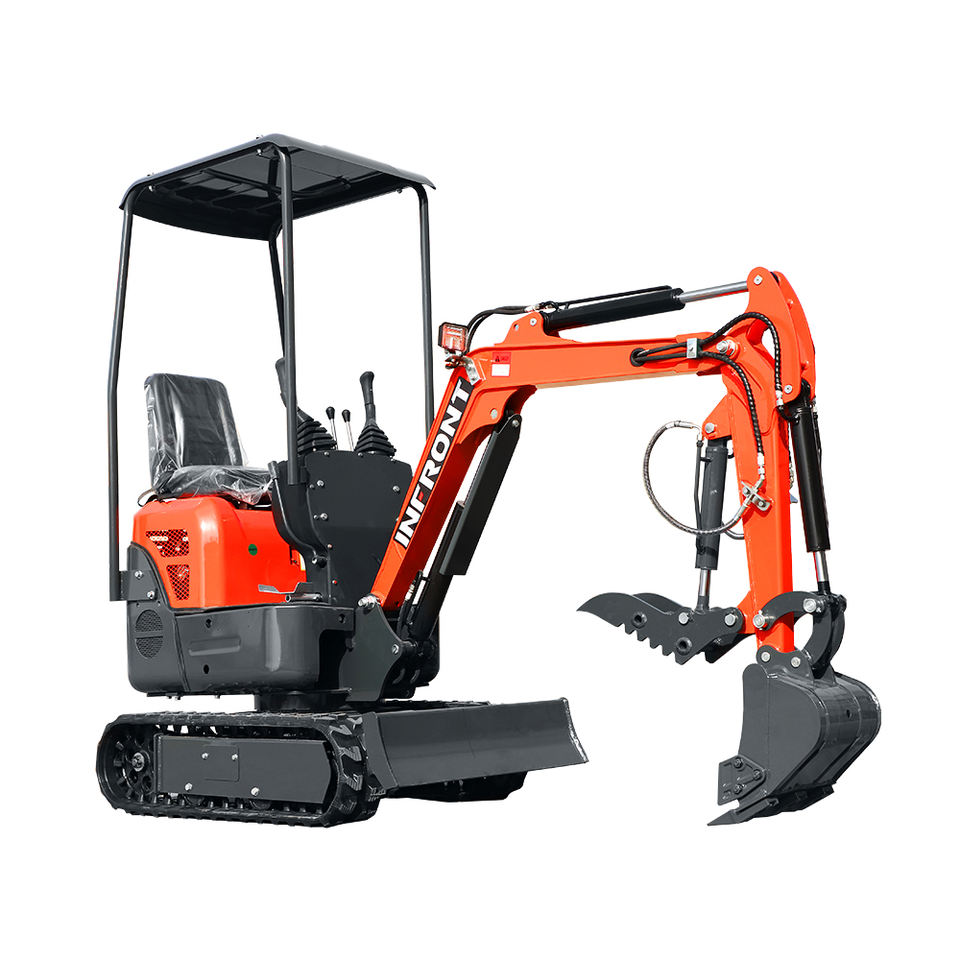 Infront-12 Mini Crawler Excavator with Cab Engine 2-Year Warranty ...