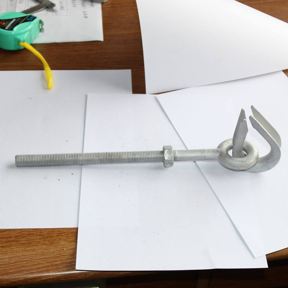 Hot Dip Galvanizing Stay Rod Eye Bolt With Thimble for Pole Line ...