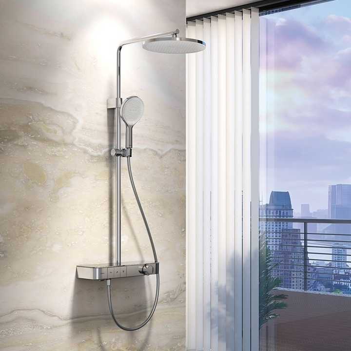 JOMOO Thermostatic Mixer Shower Set - 3 Function Wall-Mounted Rainfall ...