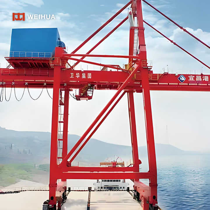 Quay Offshore Crane Ship to Shore Double Trolley Quayside Container ...