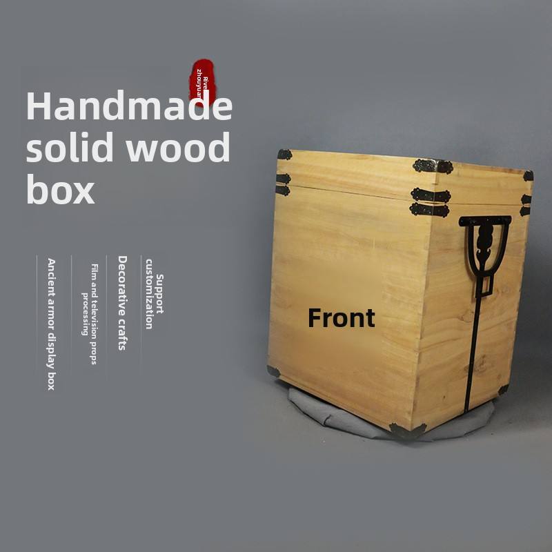 Japanese Samurai Armor Storage & Display Box Handmade Solid Wood Box ...