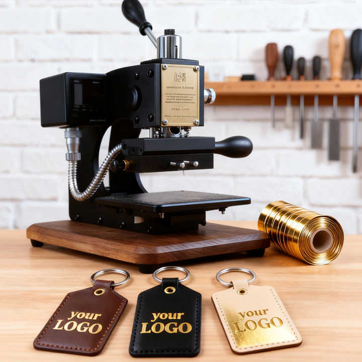 Small Desktop Manual Hot Foil Stamping Machine Digital Heat Press Logo ...