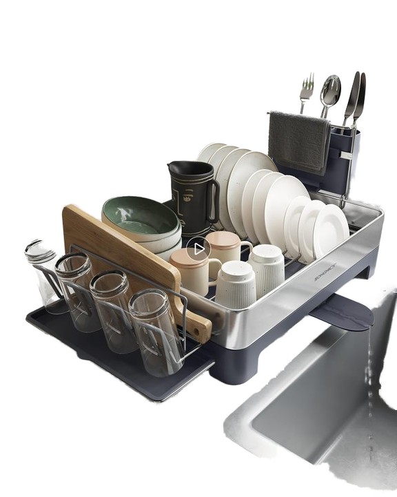 WIREKING Stainless Steel Dish Drying Rack - Multifunction