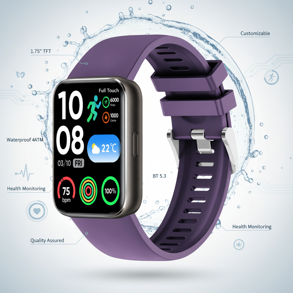 VALDUS 2025 Smart Watch: Blood Pressure & Oxygen Monitoring, AI Voice ...