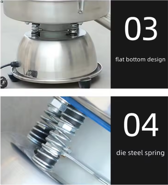 Small Desktop Automatic Vibrating Screen 60 Mesh Screen for Industrial ...