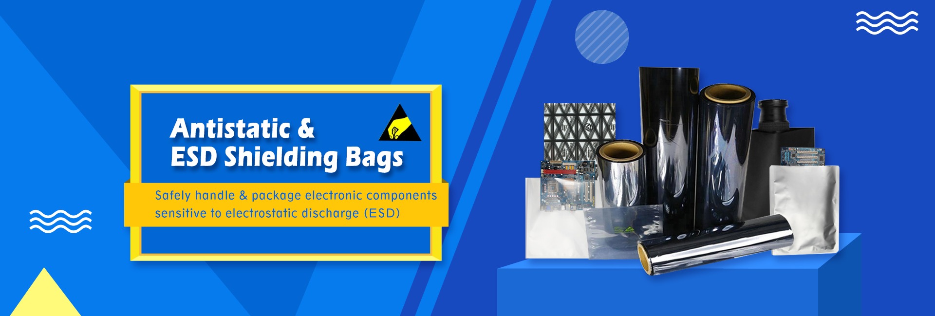 2-layer Cushion Esd Static Shielding Padded Pouches Bubble Electronic ...