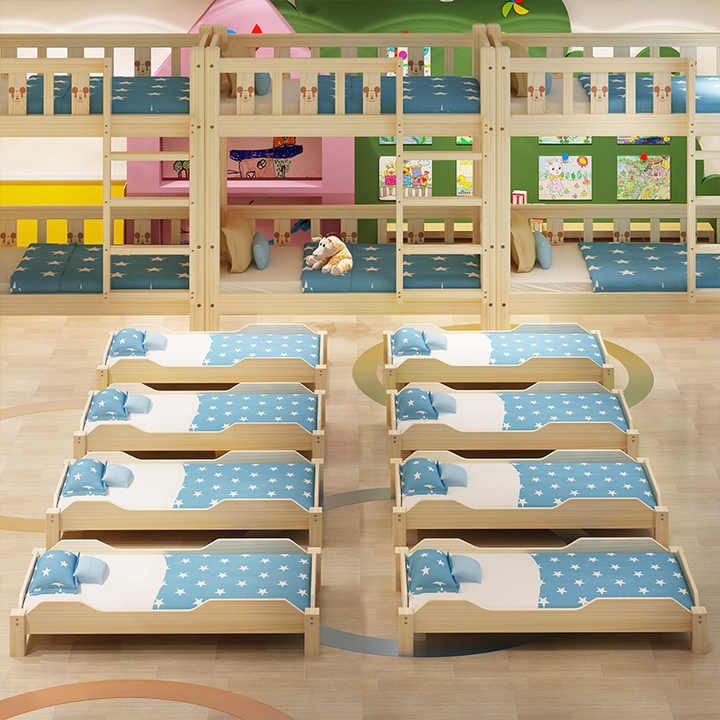 Moetry Custom Design Wood Bed - Space Saving Cots for Kids