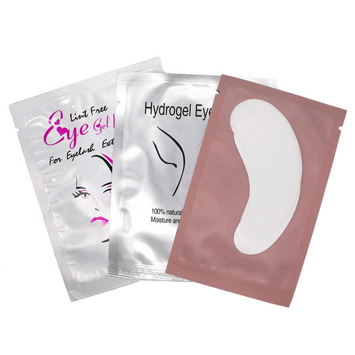 Black Grafting Logo Sticker Extension Collagen Free Mask Eyelash Patch ...