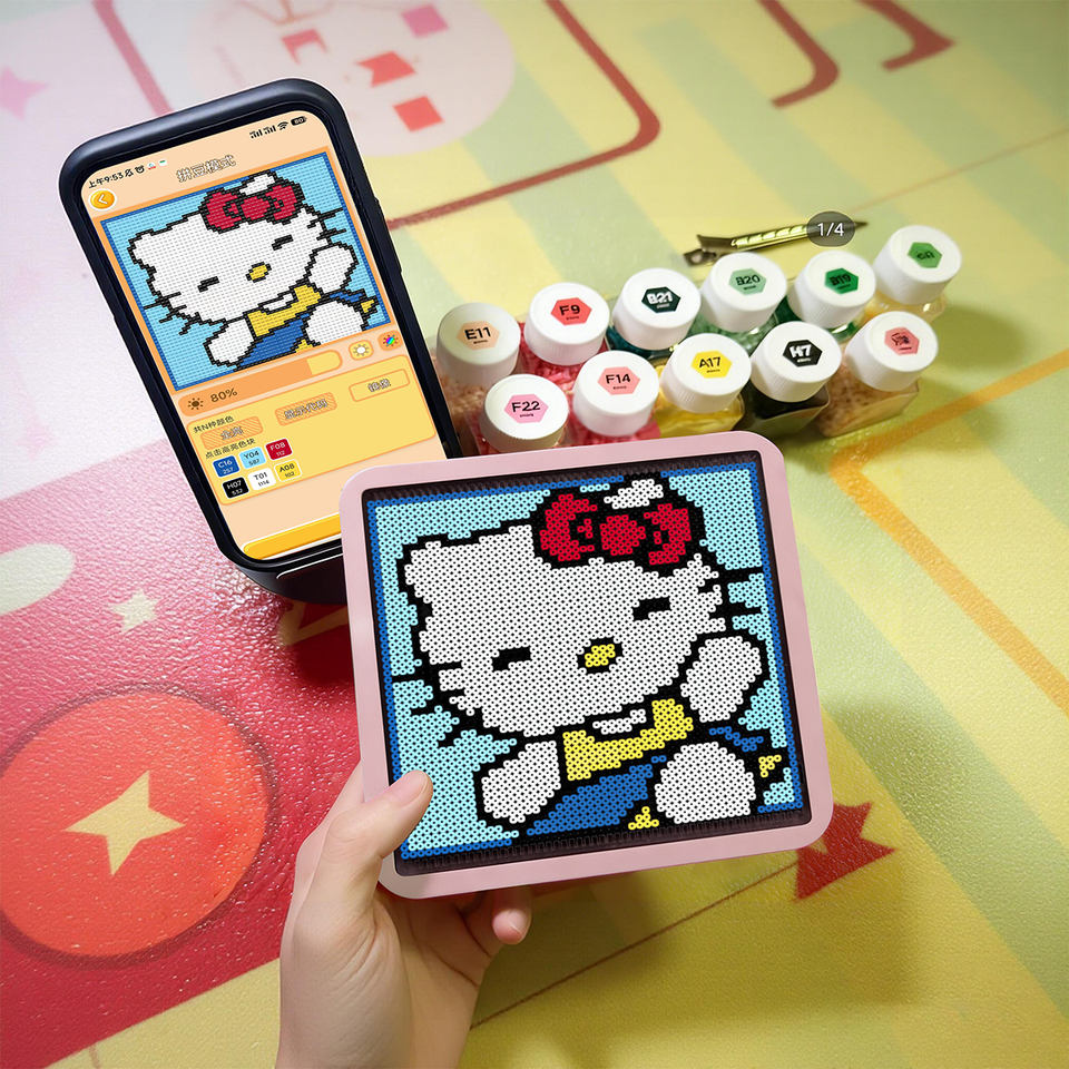 LED Light up Perler Bead Board Photo Upload Layout Guide Compact ...