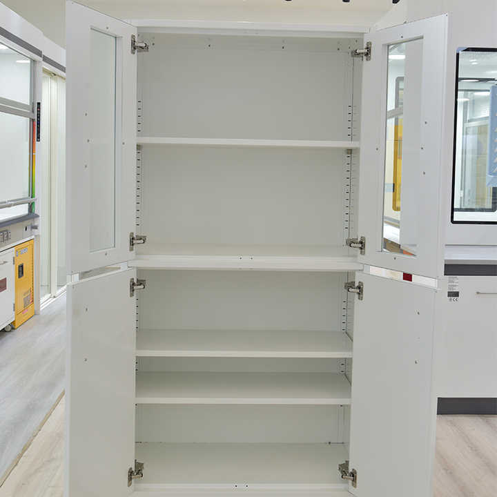 Customized Lab Chemical Reagent Storage Cabinet with Glass Doors