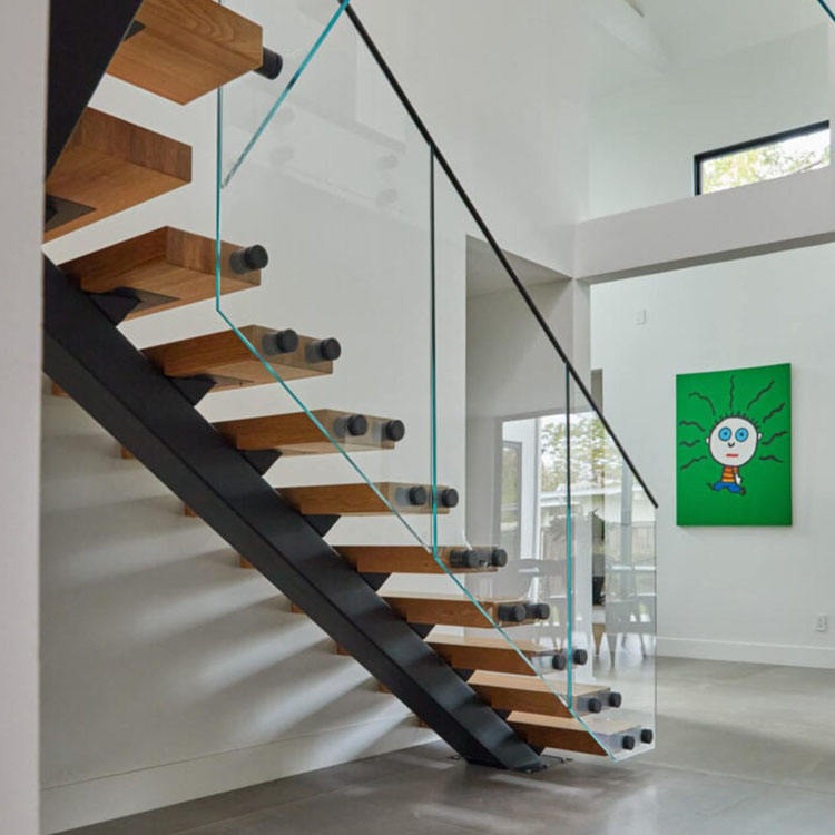 Modern Indoor Suspended Stair Interior Staircase With Wood Tread and ...