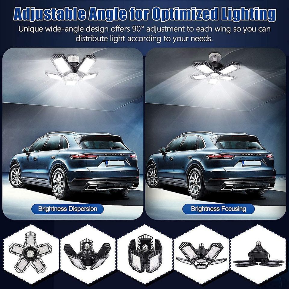 Lampa LED pentru garaj, atelier, 150 W, IP20, 15000 lm, 5+1 - eMAG.ro